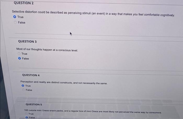 Solved Selective distortion could be described as perceiving | Chegg.com