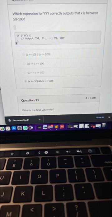 Solved What is the ending value of y ? Math powla vi returts | Chegg.com