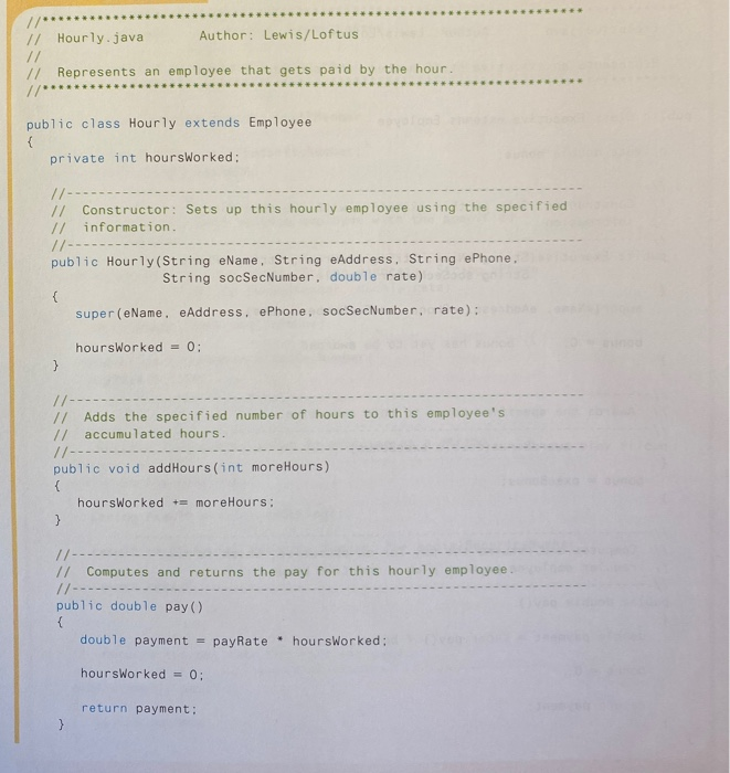 Solved 1. Inheritance and Polymorphism Chapter 9 and 10 | Chegg.com