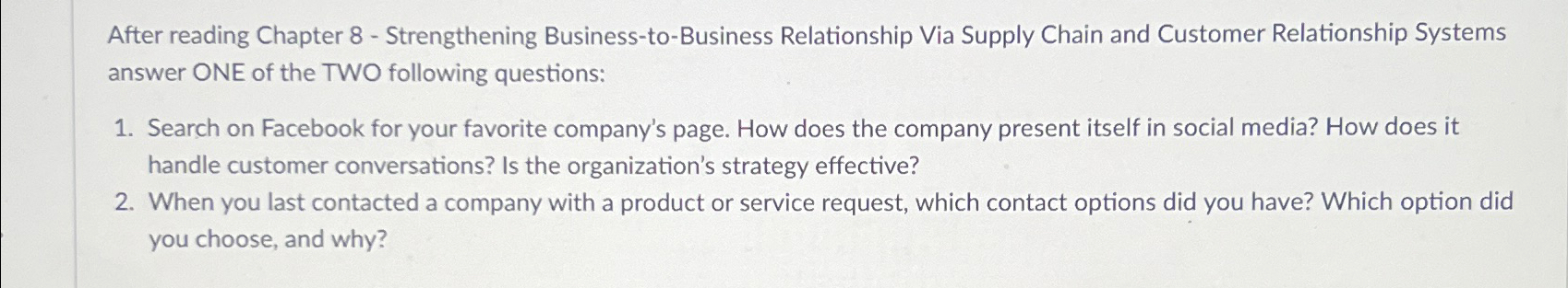 Solved After reading Chapter 8 - ﻿Strengthening | Chegg.com