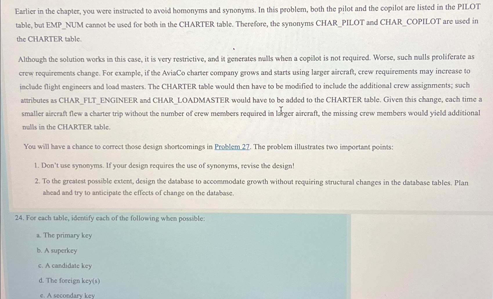 Solved Earlier in the chapter, you were instructed to avoid | Chegg.com