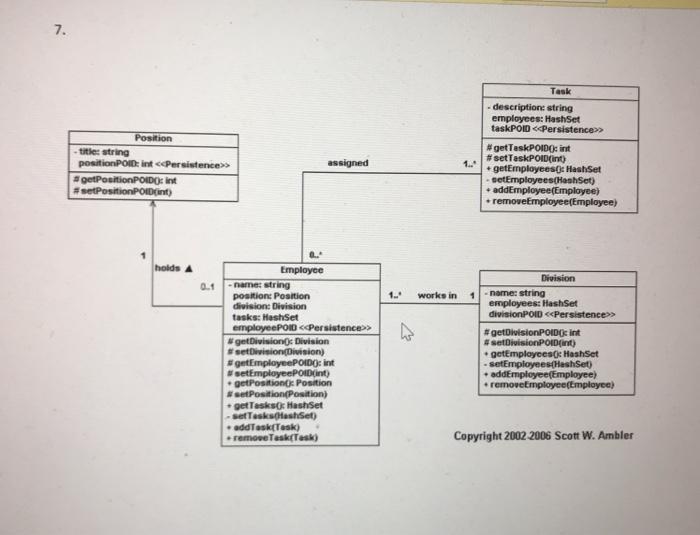 Solved Exercise: Map the following class diagram to a | Chegg.com
