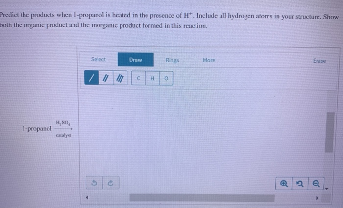 Solved Predict the products when 1-propanol is heated in the | Chegg.com