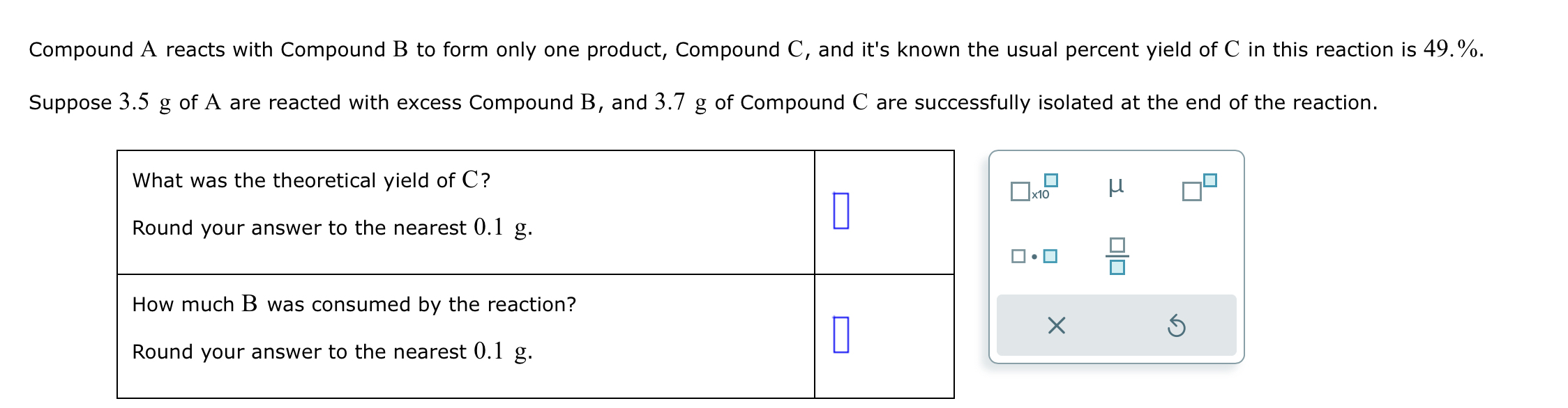 Solved Compound A reacts with Compound B ﻿to form only one | Chegg.com