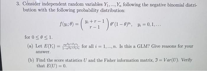 Solved Consider independent random variables Y1,…,Yn | Chegg.com