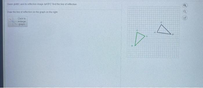 Solved Given ABC and its reflection image AA B C And the | Chegg.com