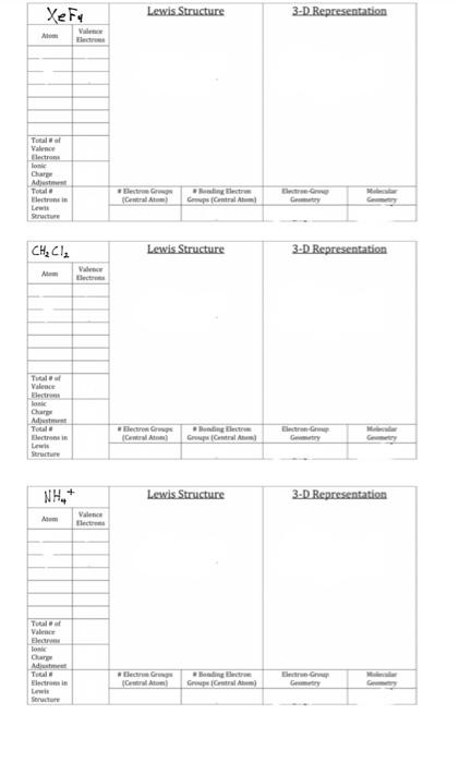 Solved Complete this VSEPR report form and it H20 Lewis | Chegg.com