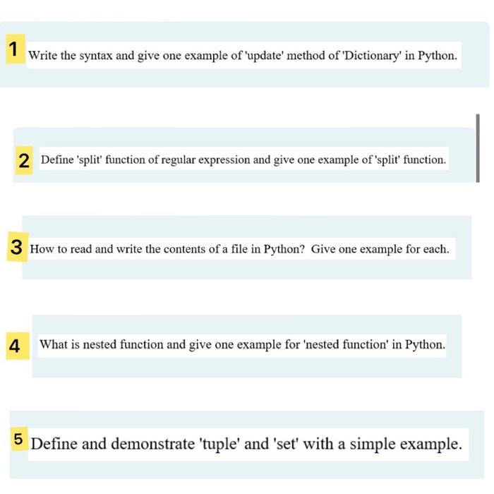 Solved 1 Write the syntax and give one example of 'update' | Chegg.com