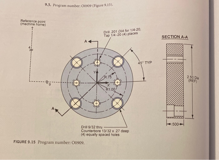 Solved Can someone help me with the Gcode for this problem. | Chegg.com