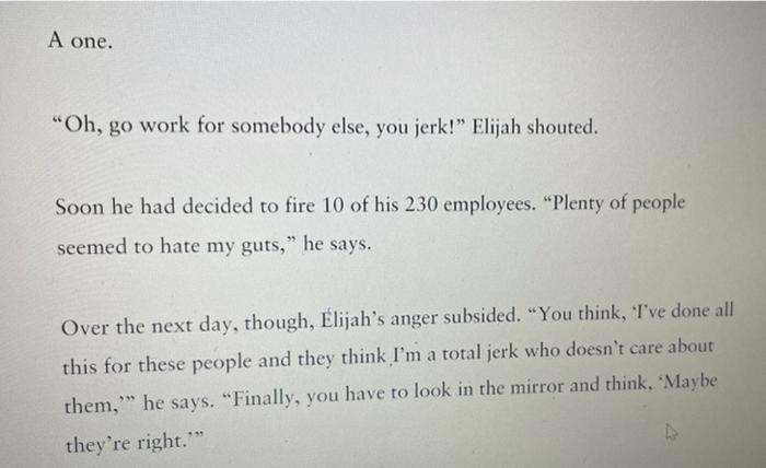 Solved Elijah Gold and His Restaurant Elijah Gold knew | Chegg.com