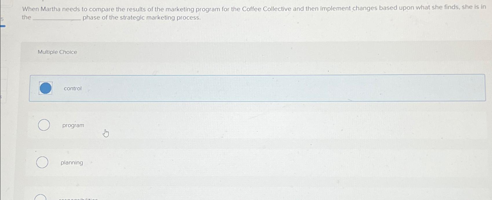Solved When Martha needs to compare the results of the | Chegg.com