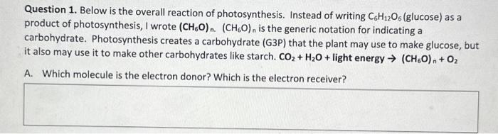 Solved Question 1. Below is the overall reaction of | Chegg.com