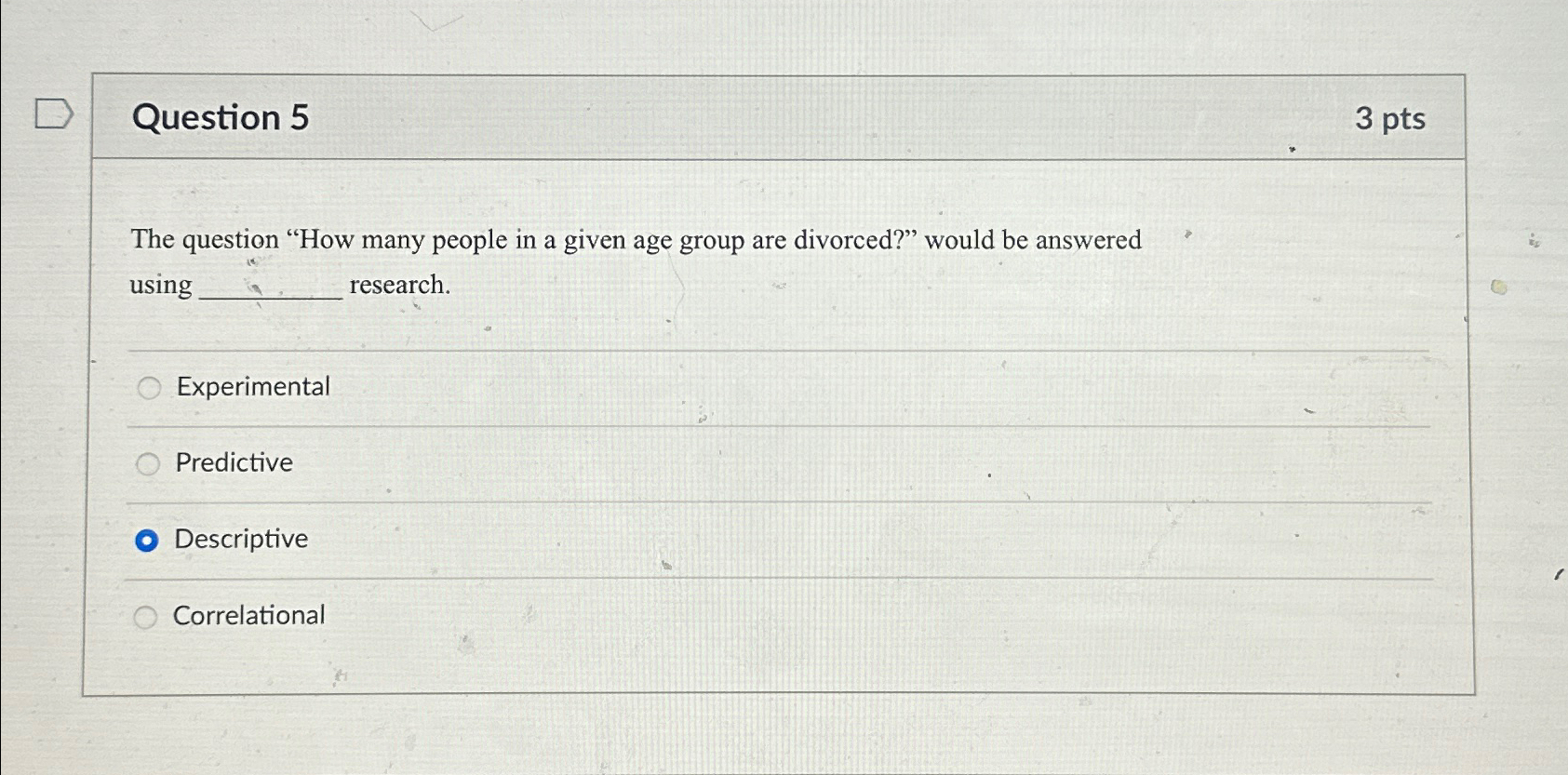 Solved Question 53 ﻿ptsThe question "How many people in a | Chegg.com