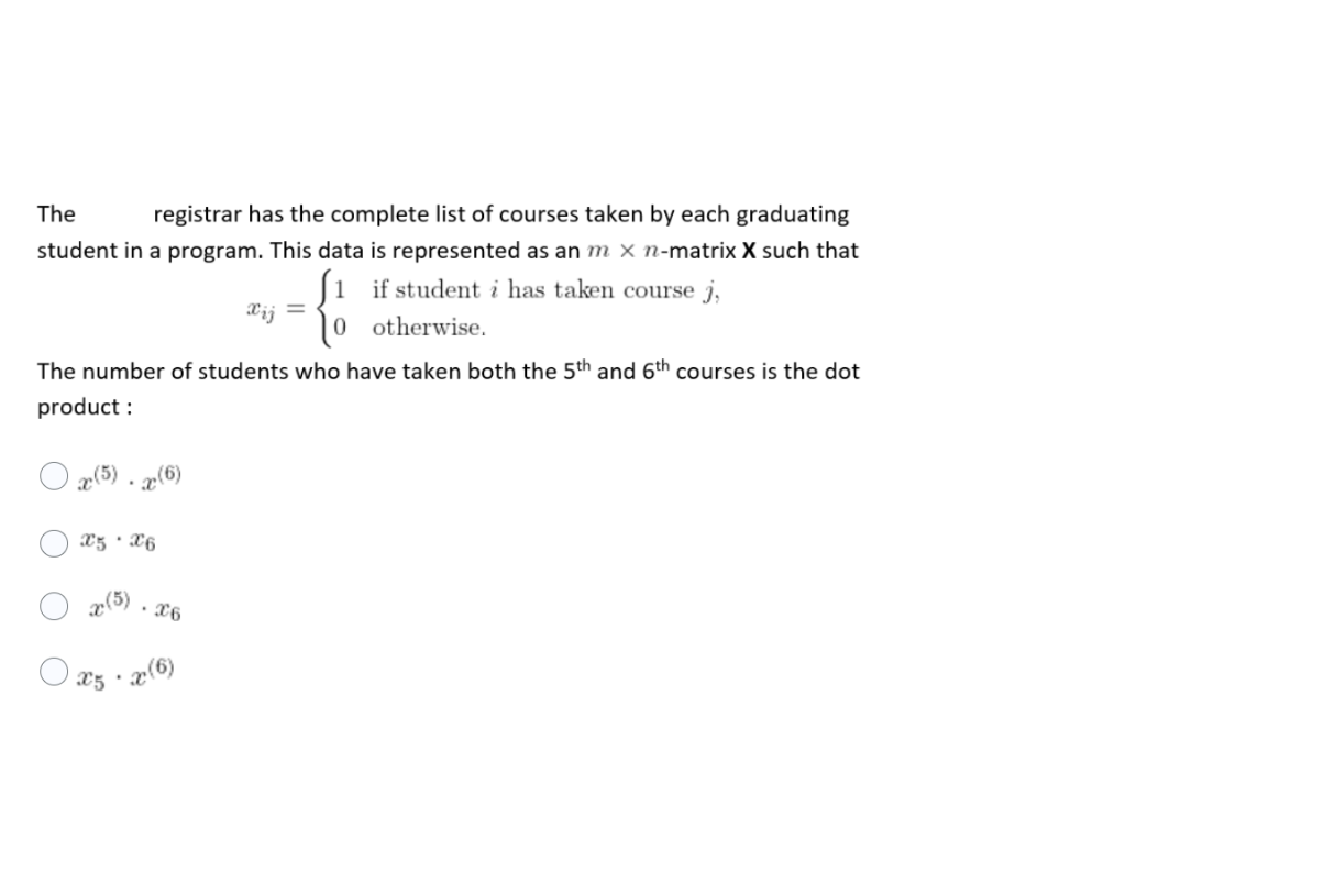 Solved Please answer below given question. Theregistrar has | Chegg.com