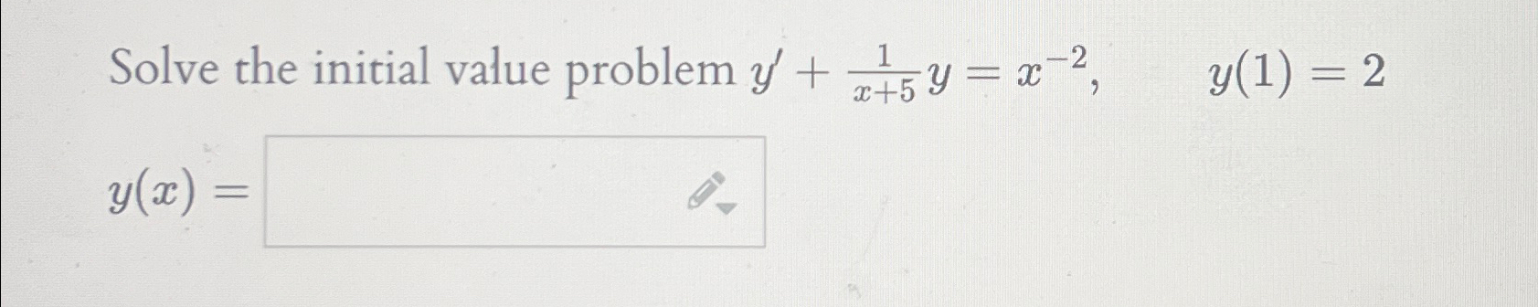 Solved Solve the initial value problem | Chegg.com