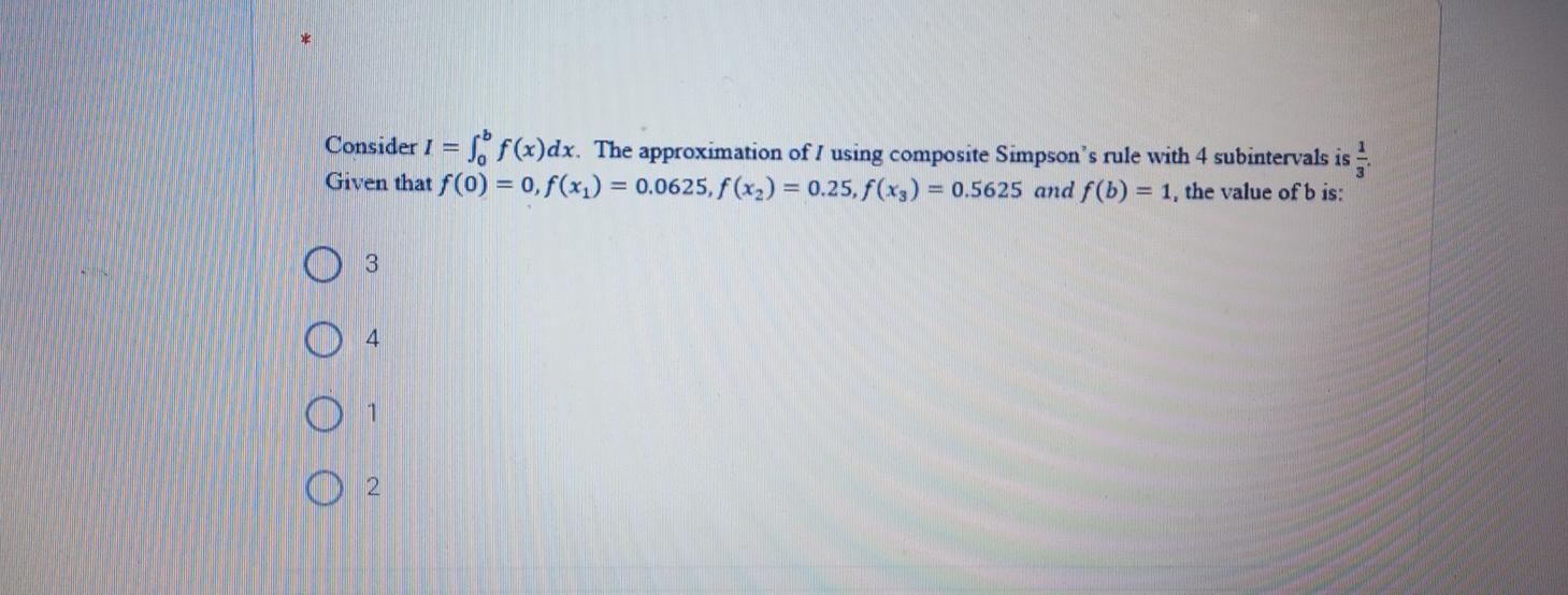 Solved Consider I = 80F(x)dx. The approximation of I using | Chegg.com