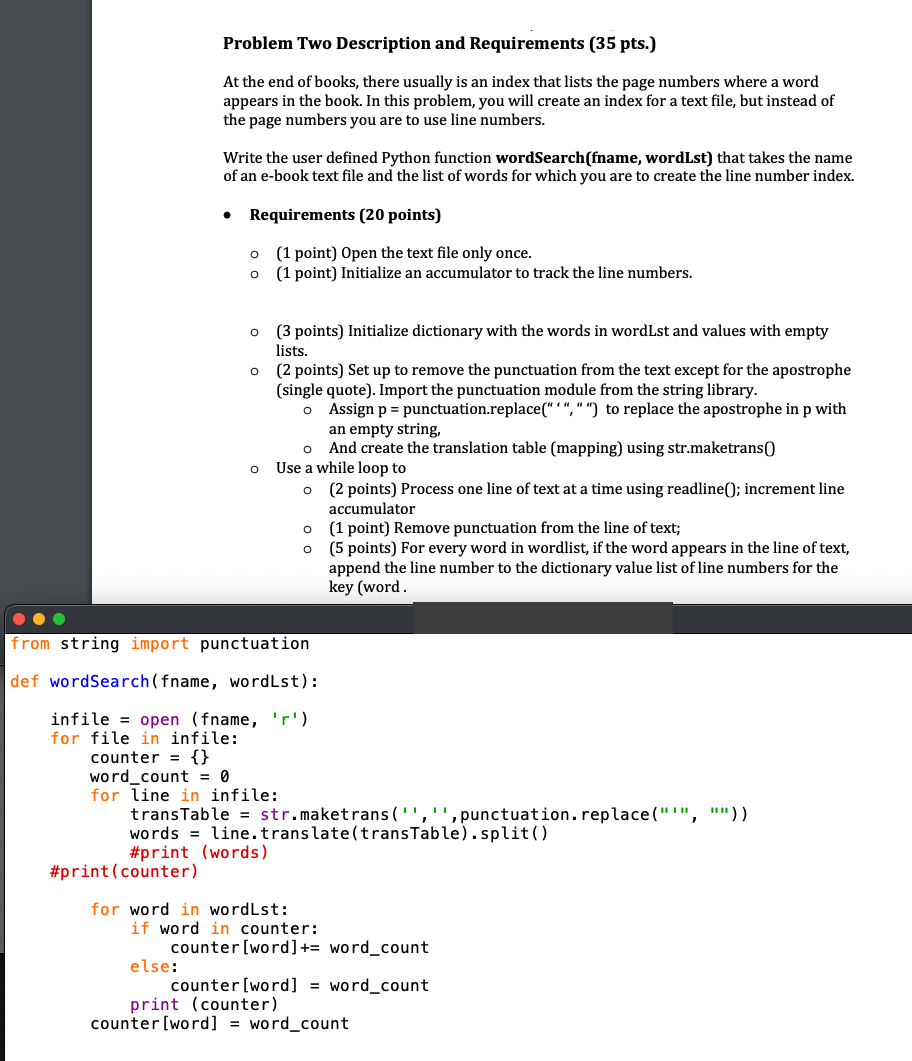 Solved Not sure why my code isn't working nor how what | Chegg.com