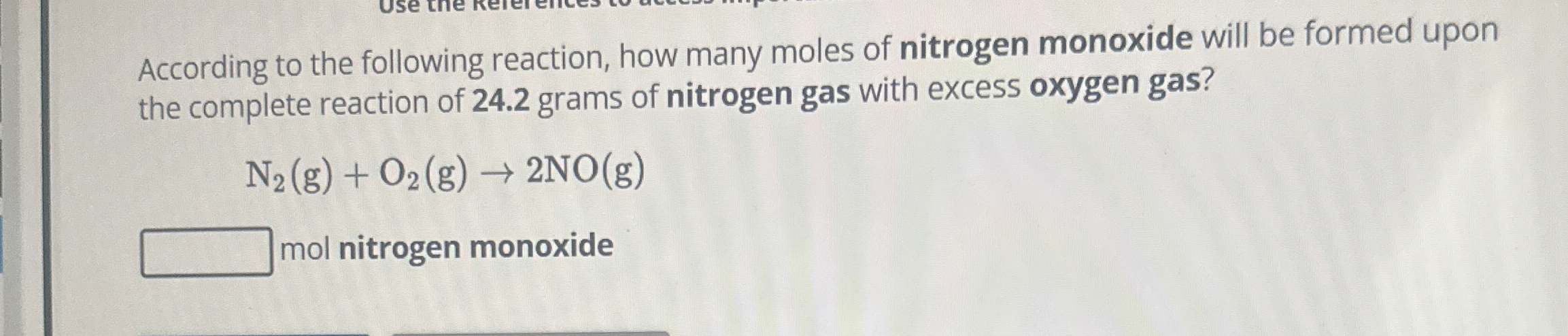 Solved According to the following reaction, how many moles | Chegg.com