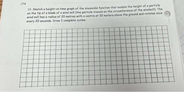 Solved /T4 10. Sketch a height-vs-time graph of the | Chegg.com