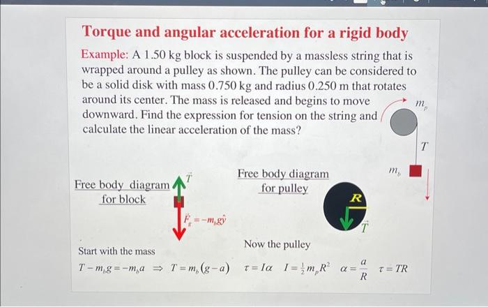 Solved A 1.50 kg block is suspended by a massless string | Chegg.com