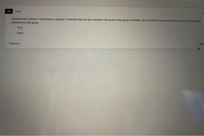 Solved achieved for the group. True False | Chegg.com