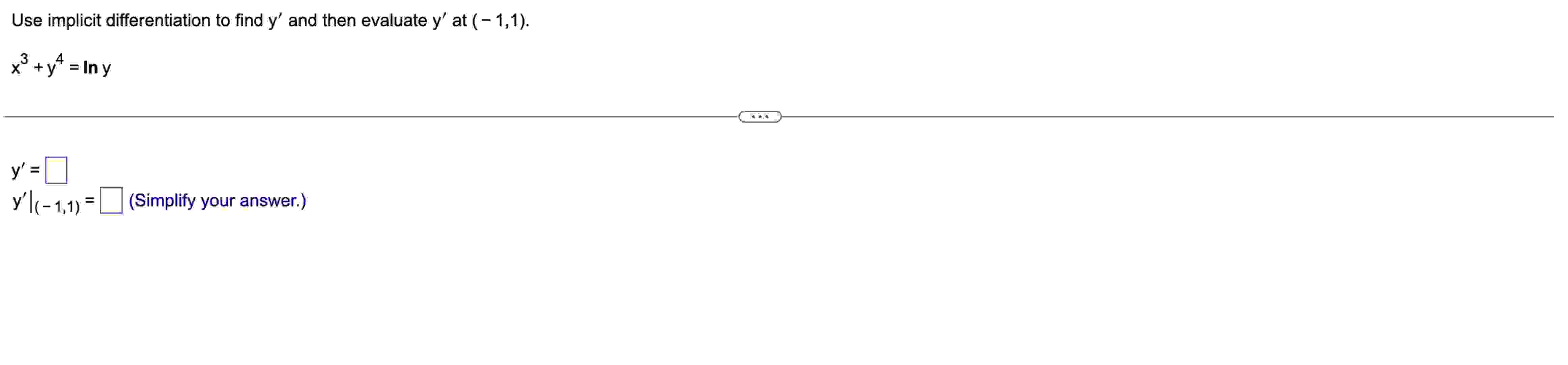 Solved Use implicit differentiation to find y prime and then | Chegg.com