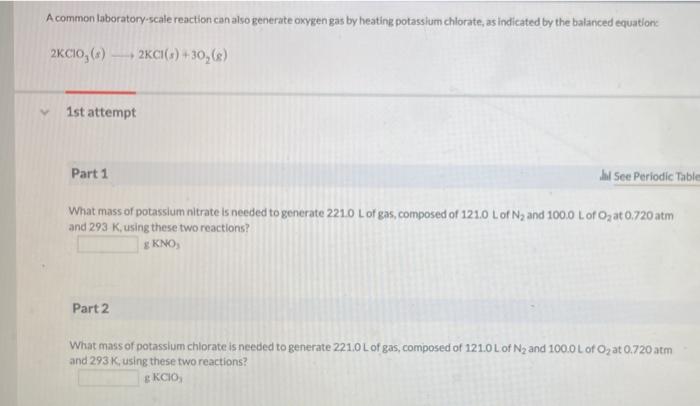 [Solved]: A common laboratory-scale reaction can also gener