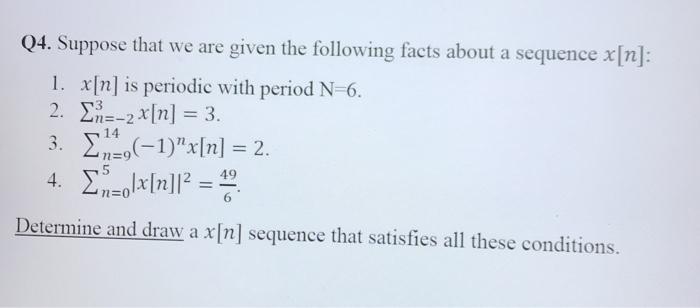 Solved Q4. Suppose that we are given the following facts | Chegg.com
