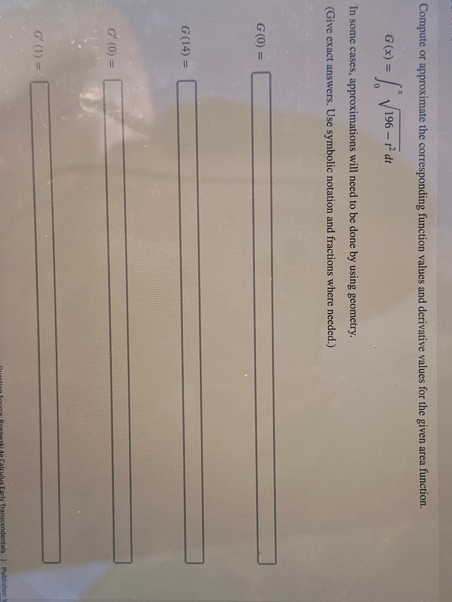 Solved Compute or approximate the corresponding function | Chegg.com