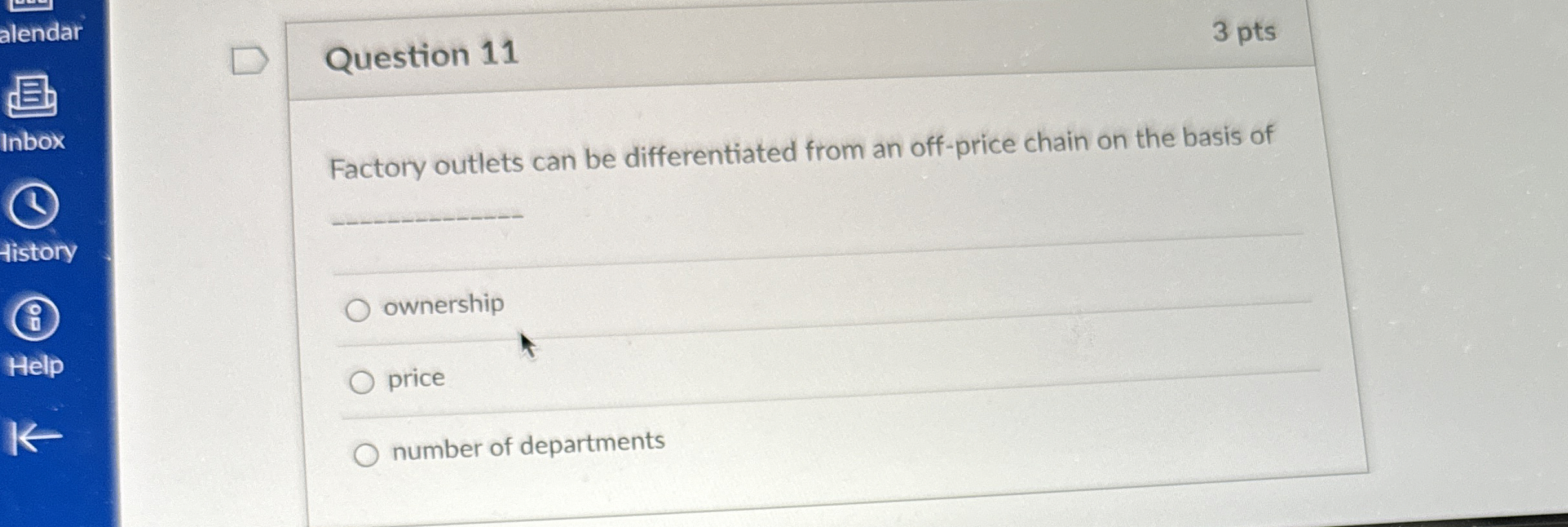 Solved Question 113 ﻿ptsFactory outlets can be | Chegg.com
