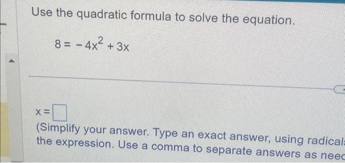 Solved I do not know how to solve this and it needs to be in | Chegg.com
