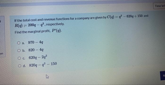Solved If the total cost and revenue functions for a company | Chegg.com