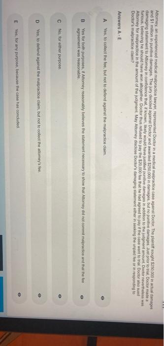 Solved Atomey, an experienced medical malpractice lawyer, | Chegg.com