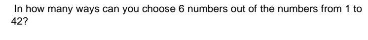 Solved In how many ways can you choose 6 numbers out of the | Chegg.com