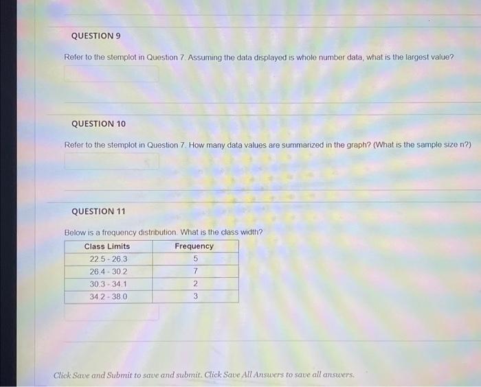 Solved A Stemplot For A Set Of Data Is Given Below What Is 2670