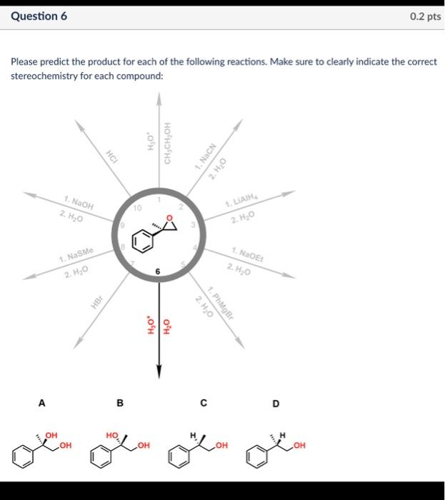 Solved Please predict the product for each of the following | Chegg.com