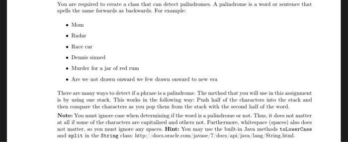 Solved You Are Required To Create A Class That Can Detect
