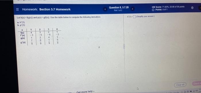 Solved Homework Section 3 7 Homework Question 8 3 7 26