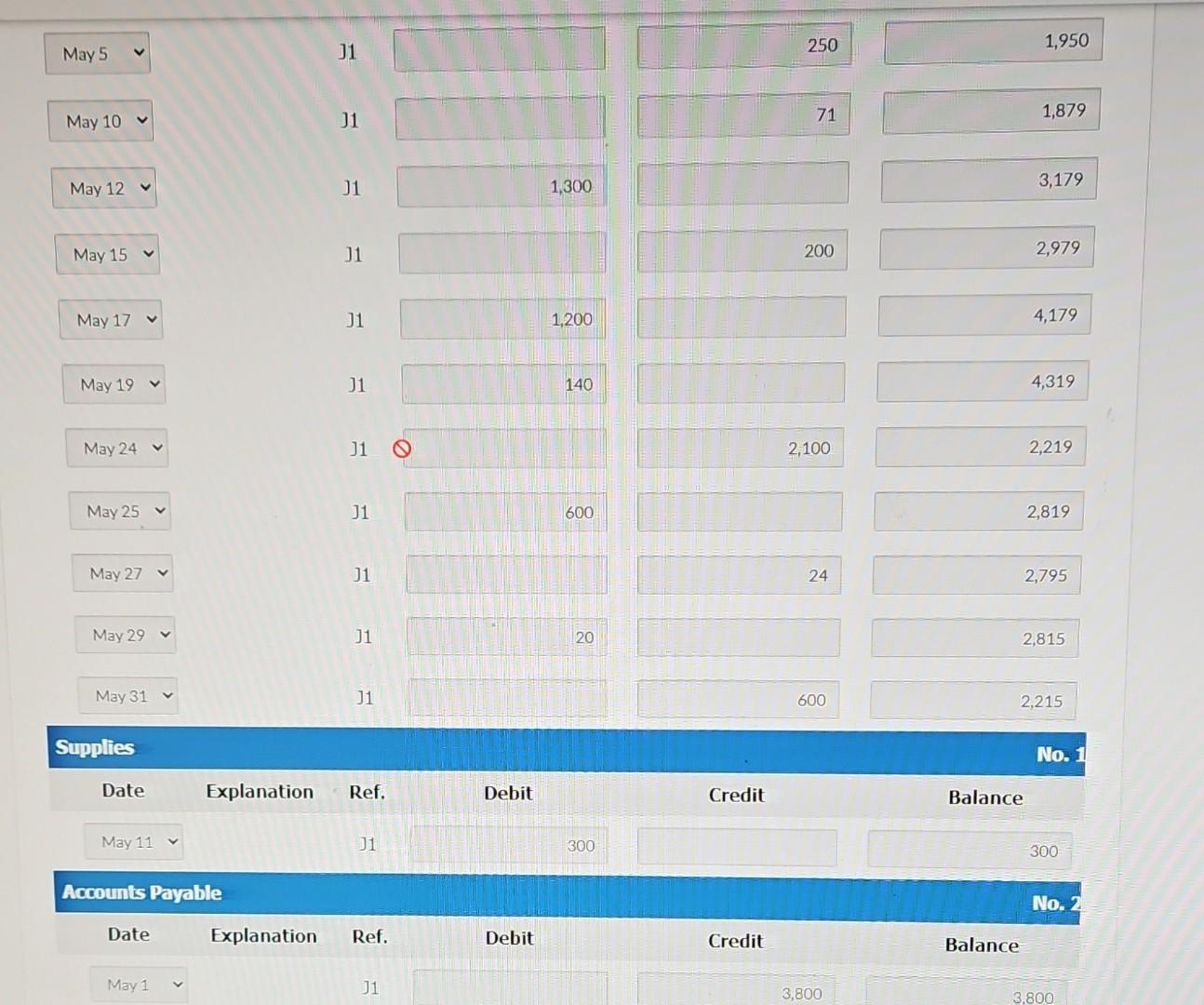 Solved \begin{tabular}{|c|c|c|c|c|c|c|} \hline May 5∨ & & J1 | Chegg.com