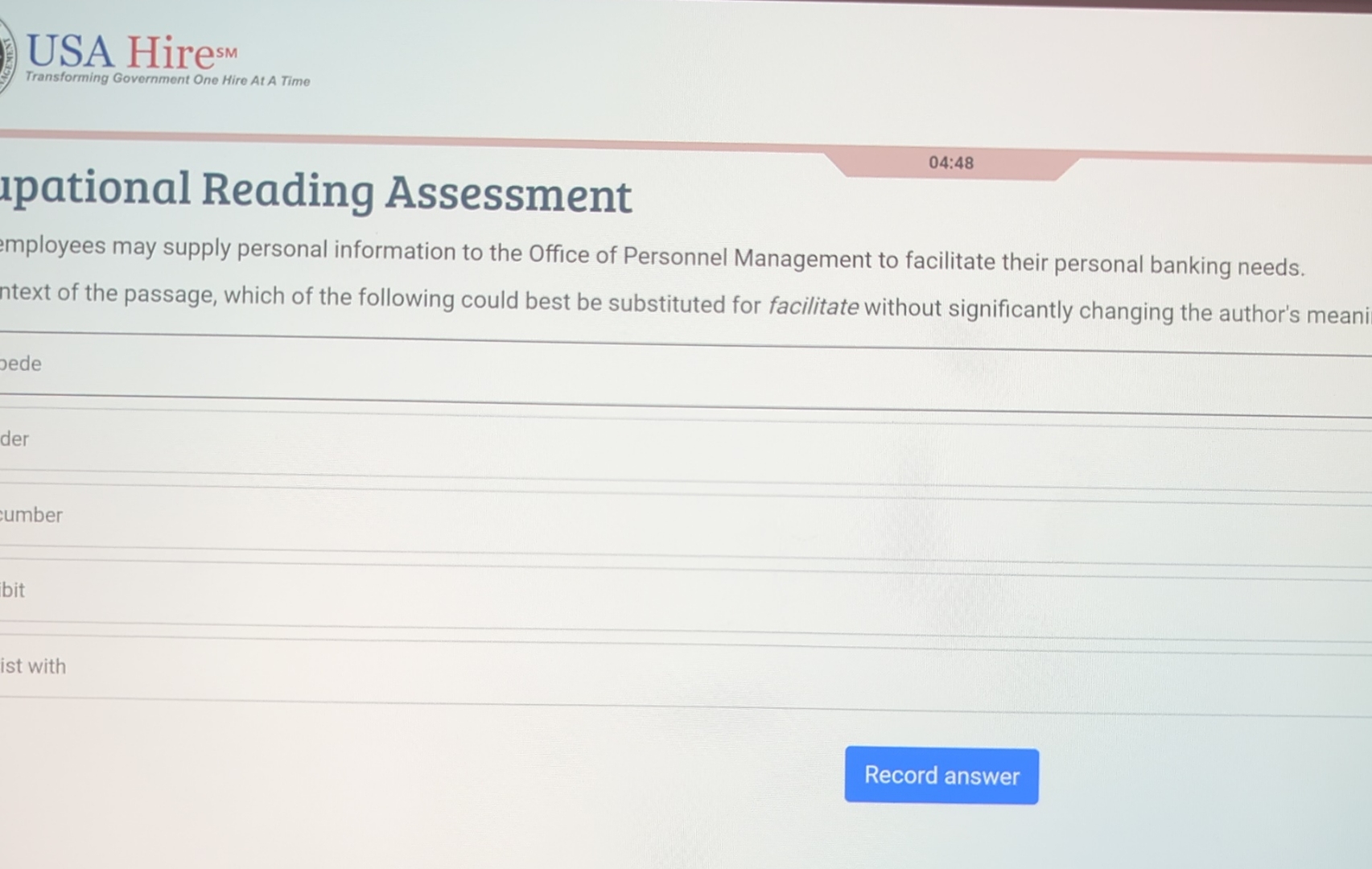 Solved USA Hire ?smTransforming Government One Hire At A | Chegg.com