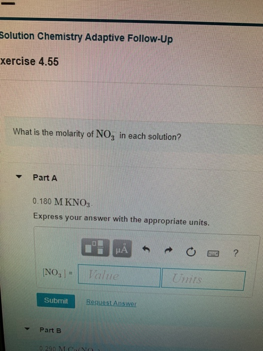Solved Solution Chemistry Adaptive Follow-Up xercise 4.55 | Chegg.com