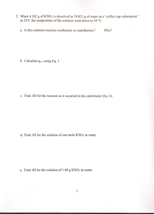 Solved Pre-Lab Experiment 8; Calorimetry 1. An unknown metal | Chegg.com