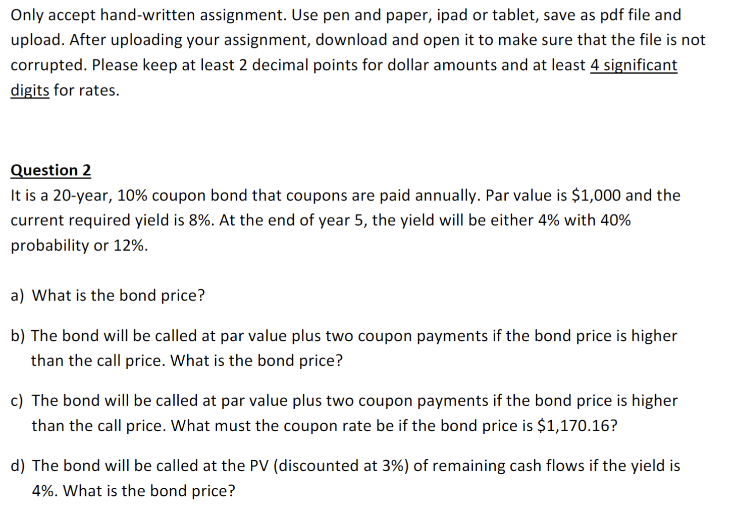 Solved Only accept hand-written assignment. Use pen and | Chegg.com