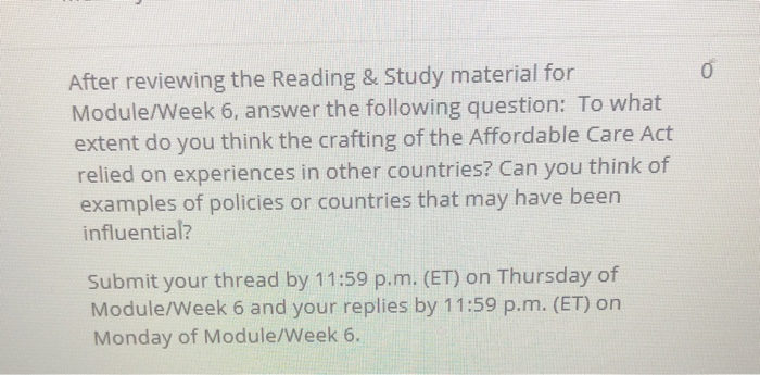 Solved After reviewing the Reading & Study material for | Chegg.com