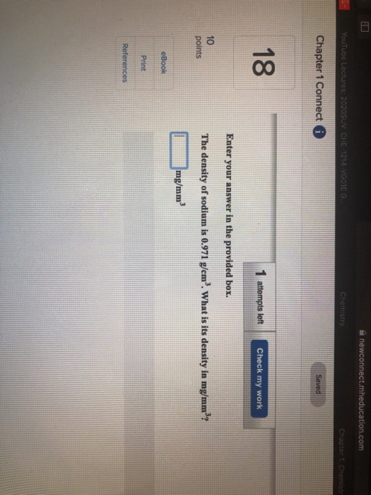 Solved a newconnect.mheducation.com YouTube Lectures: | Chegg.com
