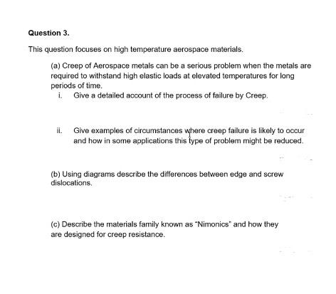 Solved vestion 3. is question focuses on high temperature | Chegg.com