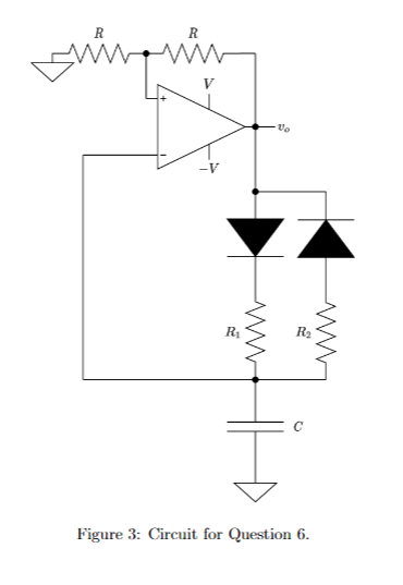 Solved Question 6Consider the relaxation oscillator circuit | Chegg.com