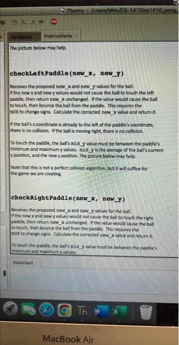 (If you are using Thonny, I recommend using your | Chegg.com