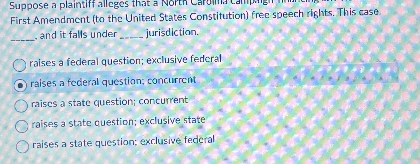 Solved First Amendment (to the United States Constitution) | Chegg.com