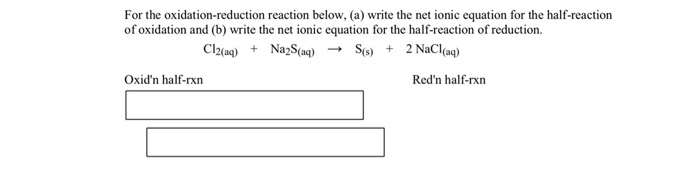 Solved Write the net ionic equation for the reaction below | Chegg.com